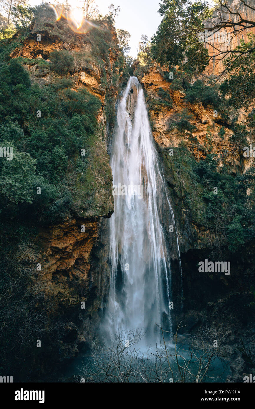Cascades d'Akchour Waterfall, Chefchaouen, Morocco, 2018 Stock Photo ...