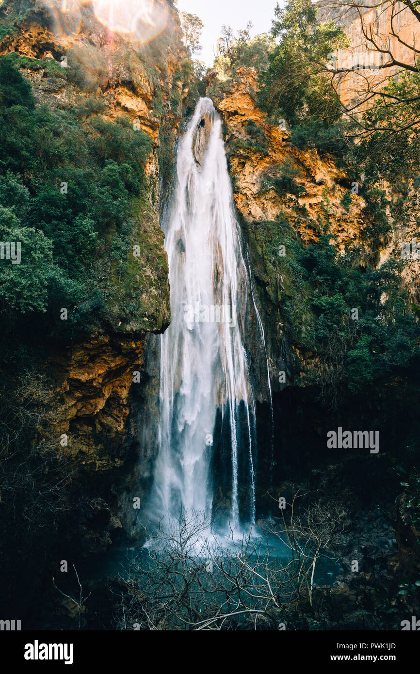 Cascades d'Akchour Waterfall, Chefchaouen, Morocco, 2018 Stock Photo ...