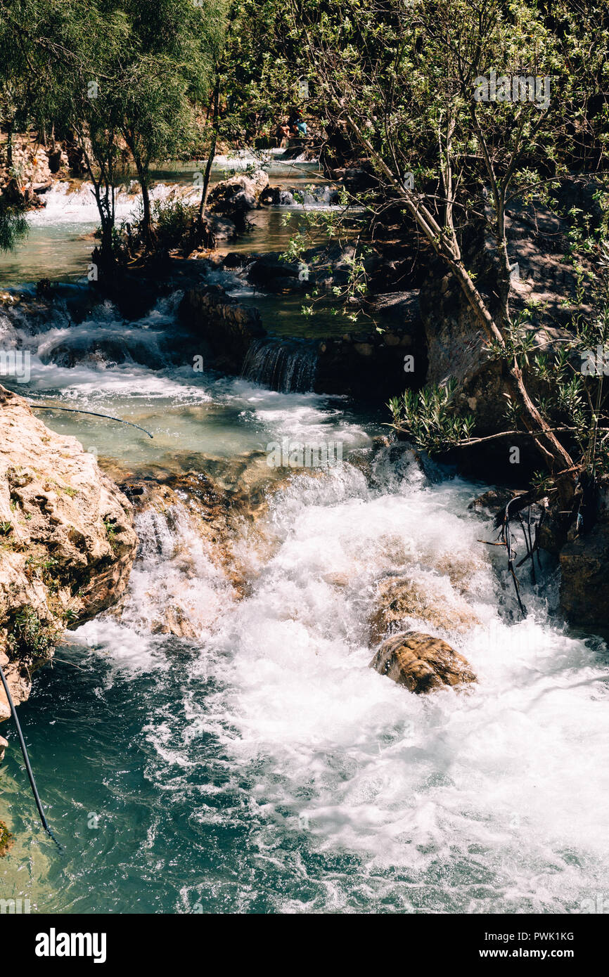 Cascades d'Akchour Waterfall, Chefchaouen, Morocco, 2018 Stock Photo ...