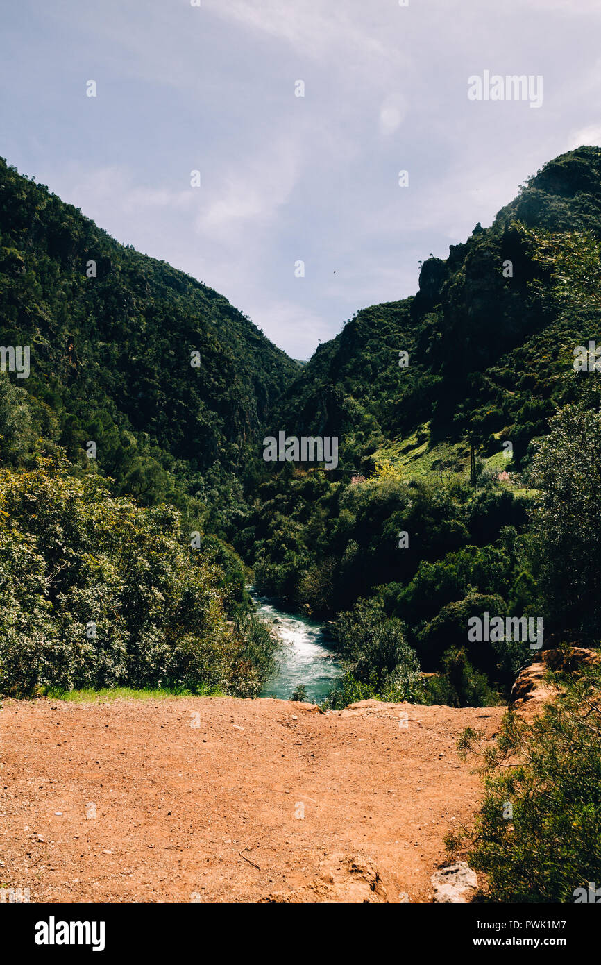 Cascades d'Akchour Waterfall, Chefchaouen, Morocco, 2018 Stock Photo ...