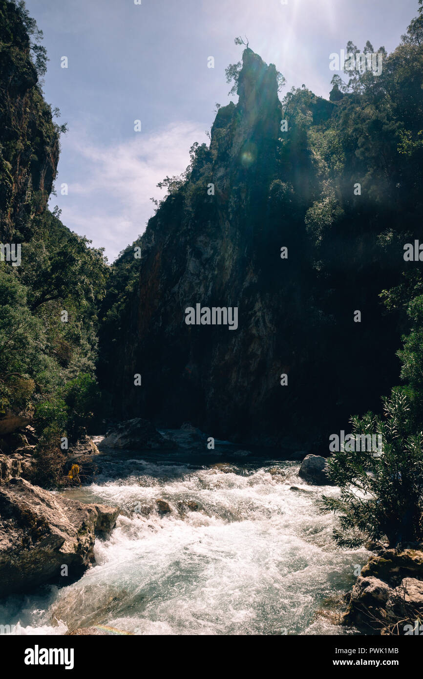 Cascades d'Akchour Waterfall, Chefchaouen, Morocco, 2018 Stock Photo ...