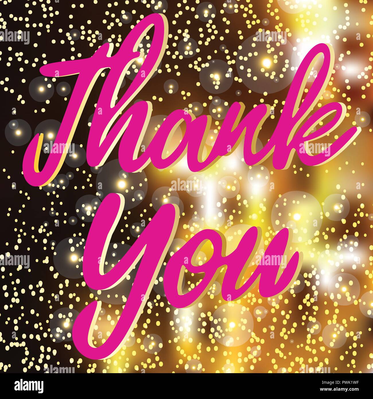 Glitter Text Thank You