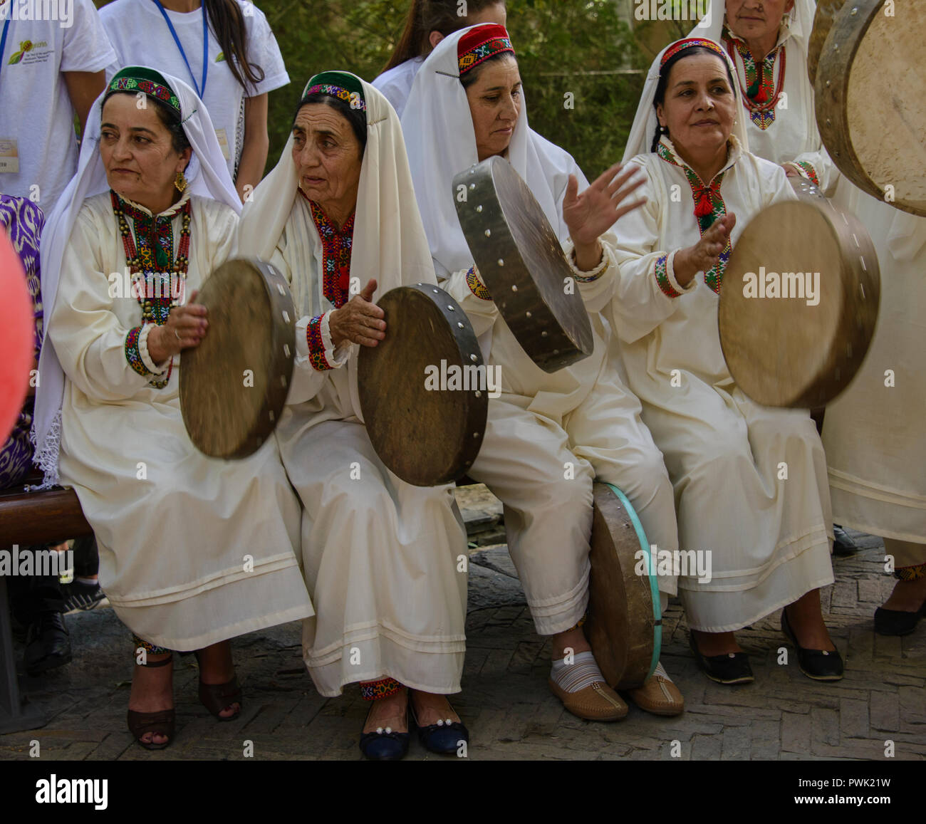 Pamiri women celebrating at the 'Roof of the World' festival in Khorog ...
