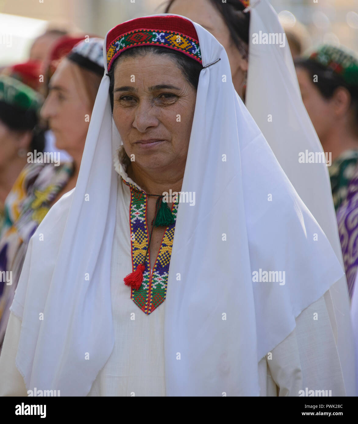 Portrait of a Pamiri woman, Khorog, Tajikistan Stock Photo - Alamy