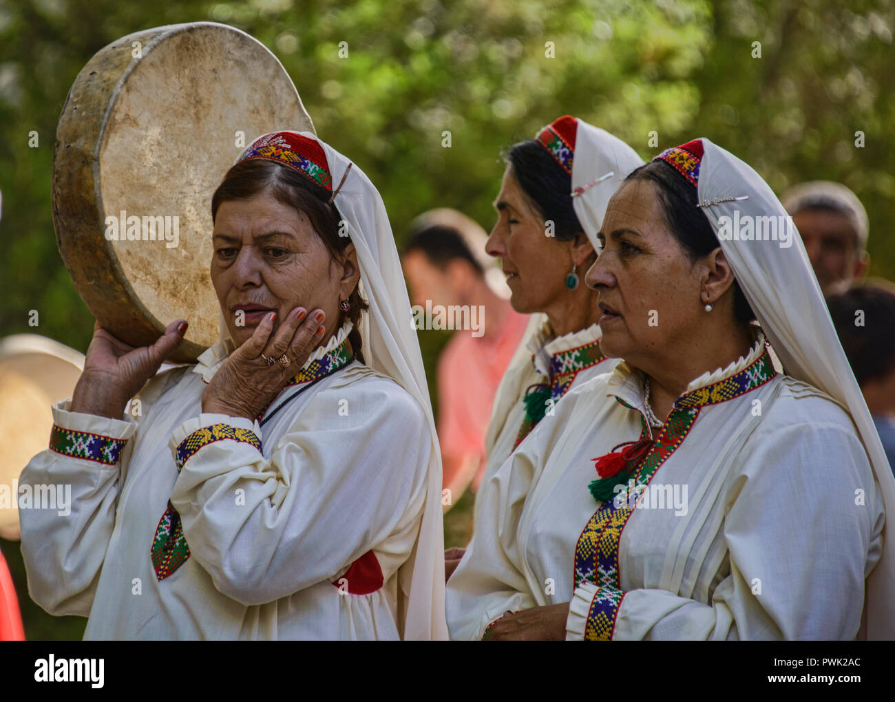Pamiri women celebrating at the 'Roof of the World' festival in Khorog ...