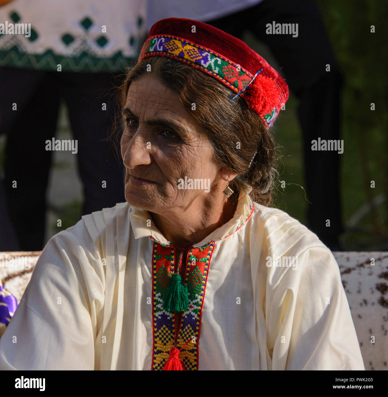 Portrait of a Pamiri woman, Khorog, Tajikistan Stock Photo - Alamy