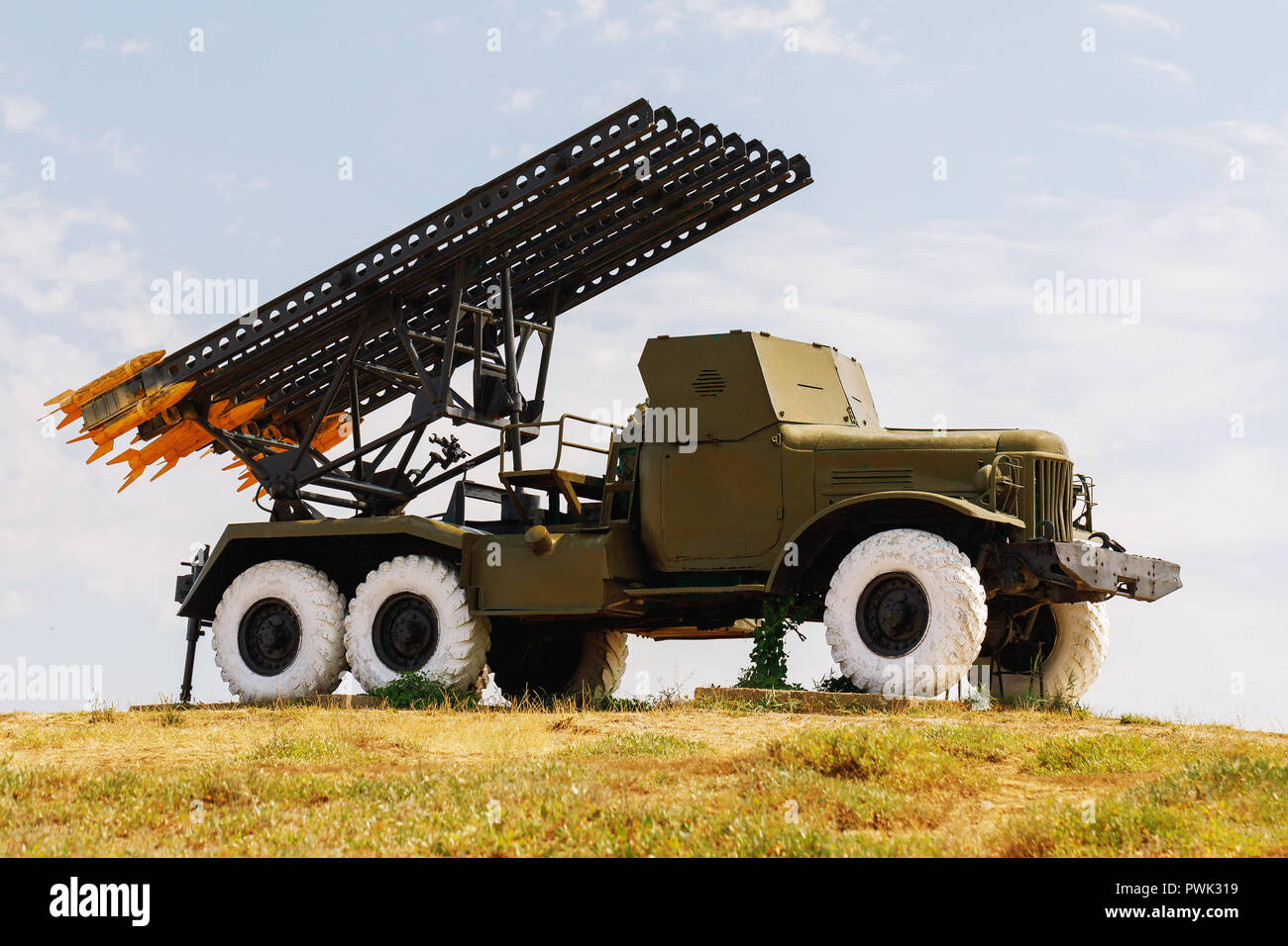 Katyusha is an old Russian artillery vehicle Stock Photo - Alamy