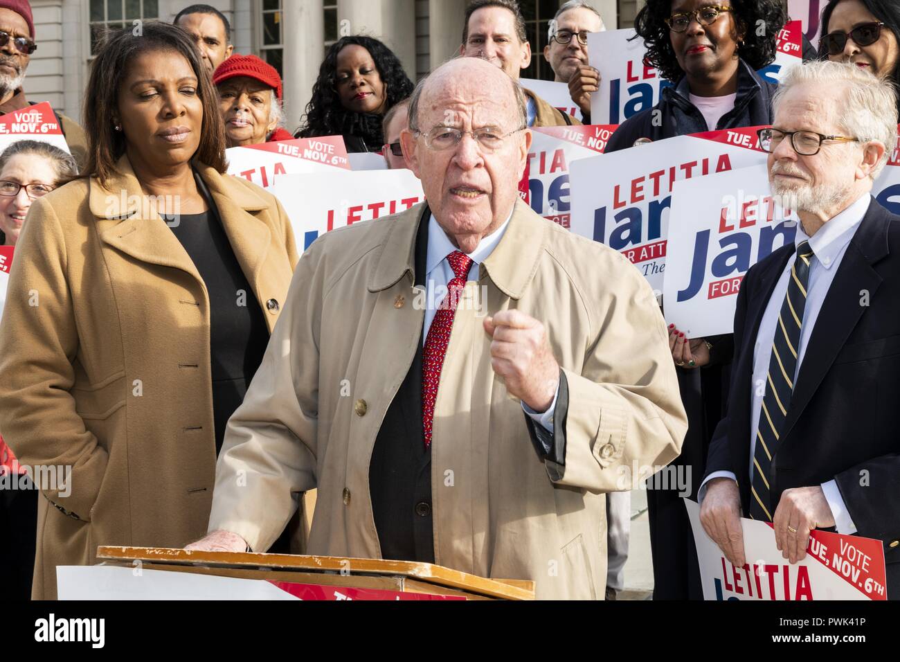 New York, NY, USA. 16th Oct, 2018. New York State attorney general ...