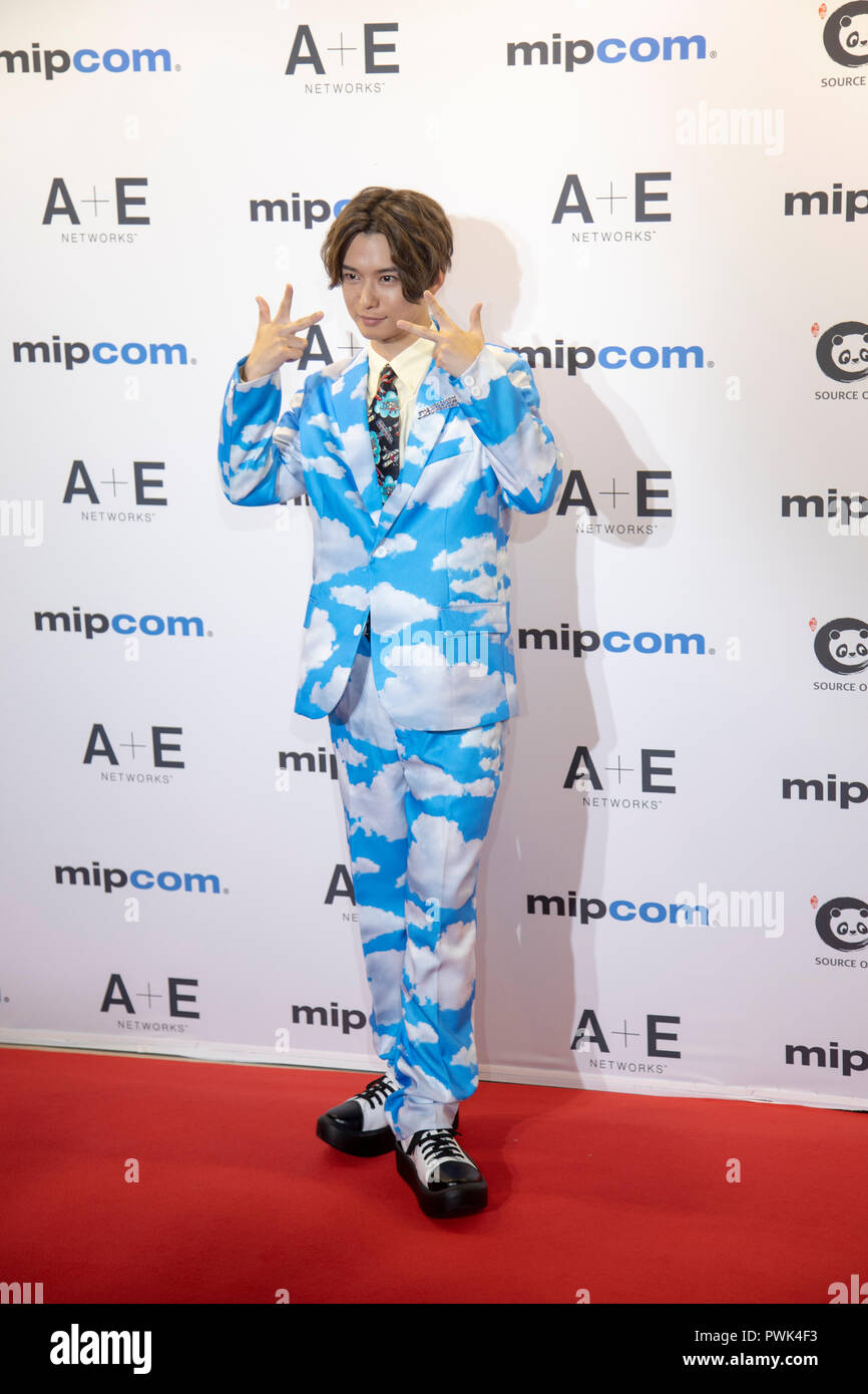 Cannes, France, 15 October 2018, YUDAI CHIBA, actor at MIPCOM 2018 ...