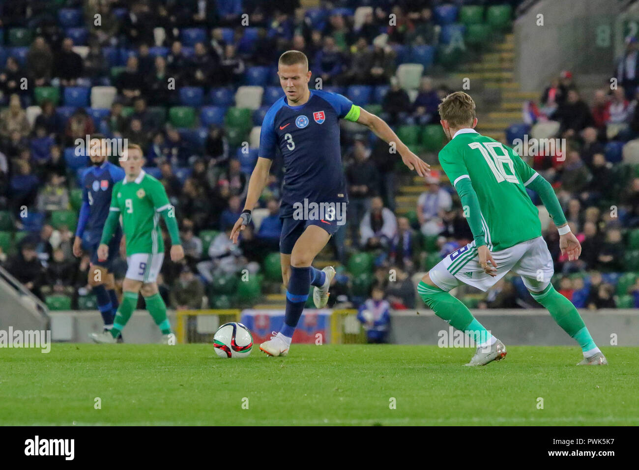 Belfast, Northern Ireland UK. 16 October 2018. International football ...