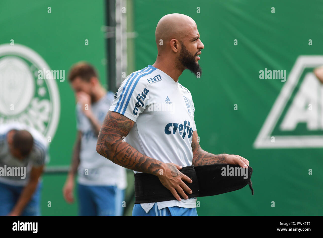 SÃO PAULO, SP - 16.10.2018: TREINO DO PALMEIRAS - Felipe Melo during ...