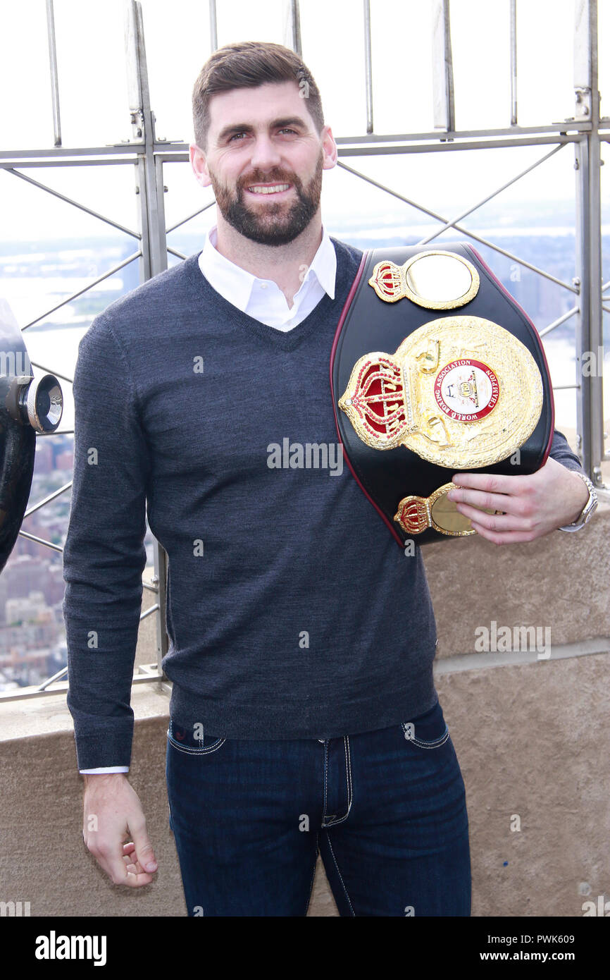 New York, NY, USA. 16th Oct, 2018. Rocky Fielding at the Empire State ...