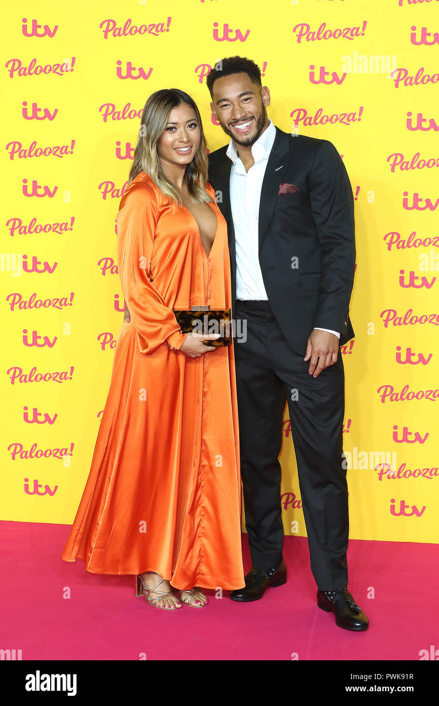 London, UK. 16th Oct 2018. Kaz Crossley, Josh Denzel, ITV Palooza ...