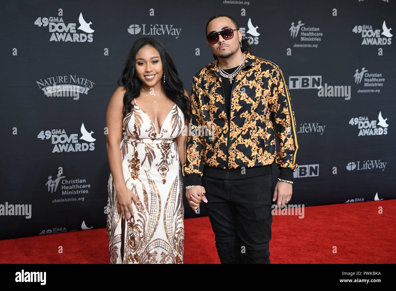 Nashville, USA. 16th Oct 2018. Steven Malcom and wife On the red carpet ...