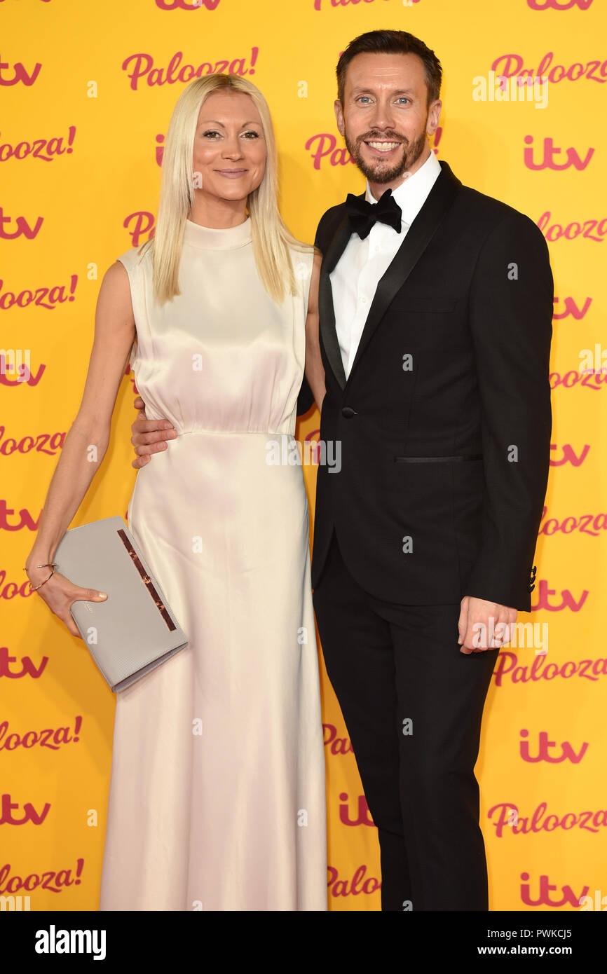 LONDON, UK. October 16, 2018: Sam Matterface arriving for the "ITV ...