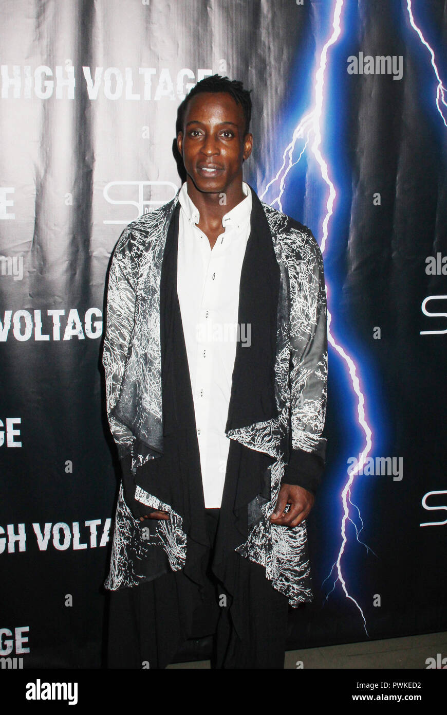 Shaka Smith 10/16/2018 The Los Angeles premiere of "High Voltage" held ...