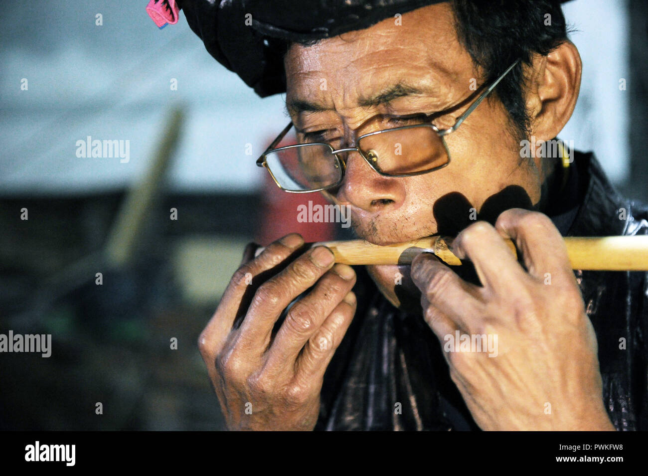 Bamboo pipe hi-res stock photography and images - Alamy