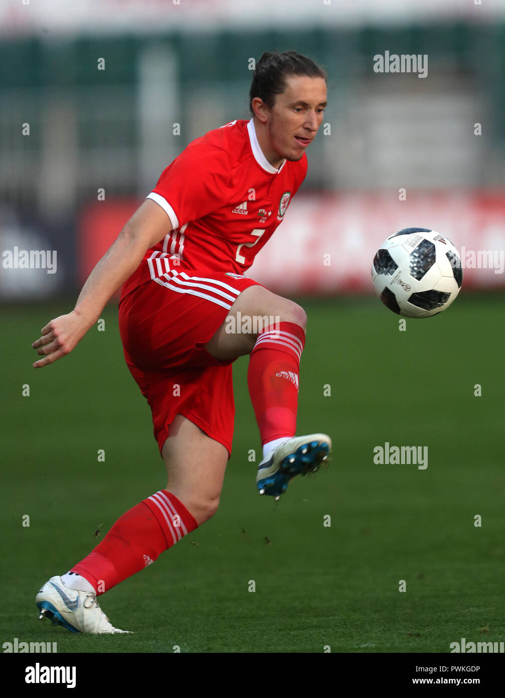 Wales' Aaron Lewis during the UEFA U21 European Championship Qualifying ...