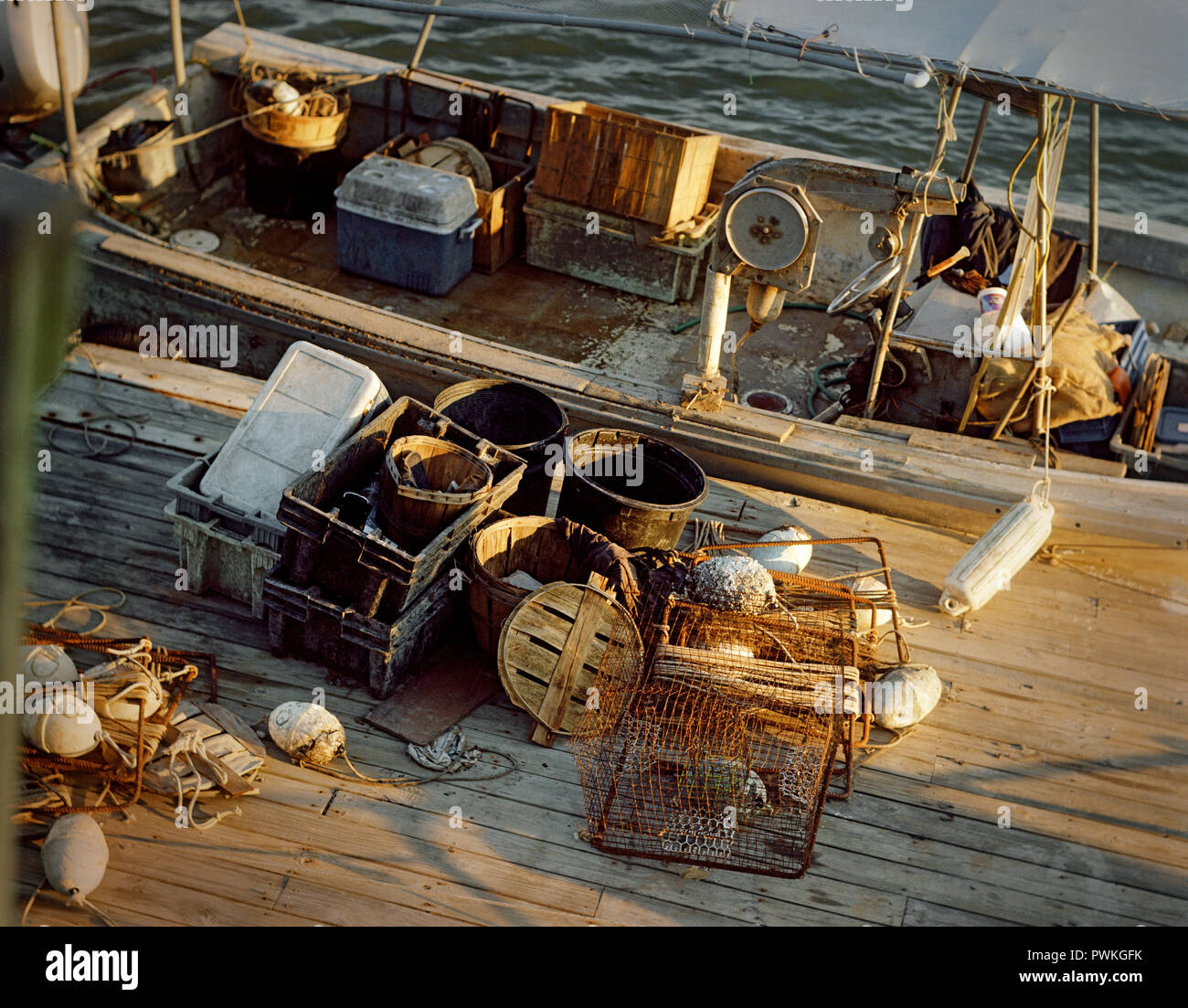 Fishing trawler anchored outside hi-res stock photography and images ...