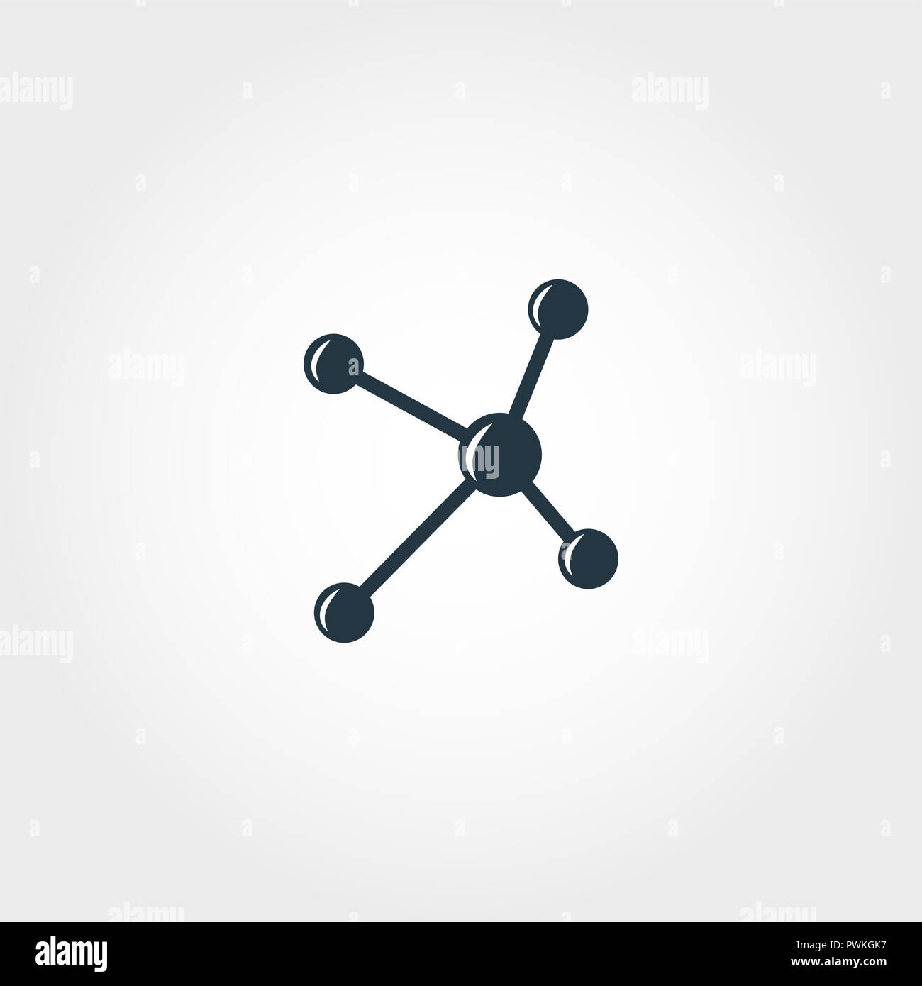 Molecule icon. Premium monochrome design from education icons ...