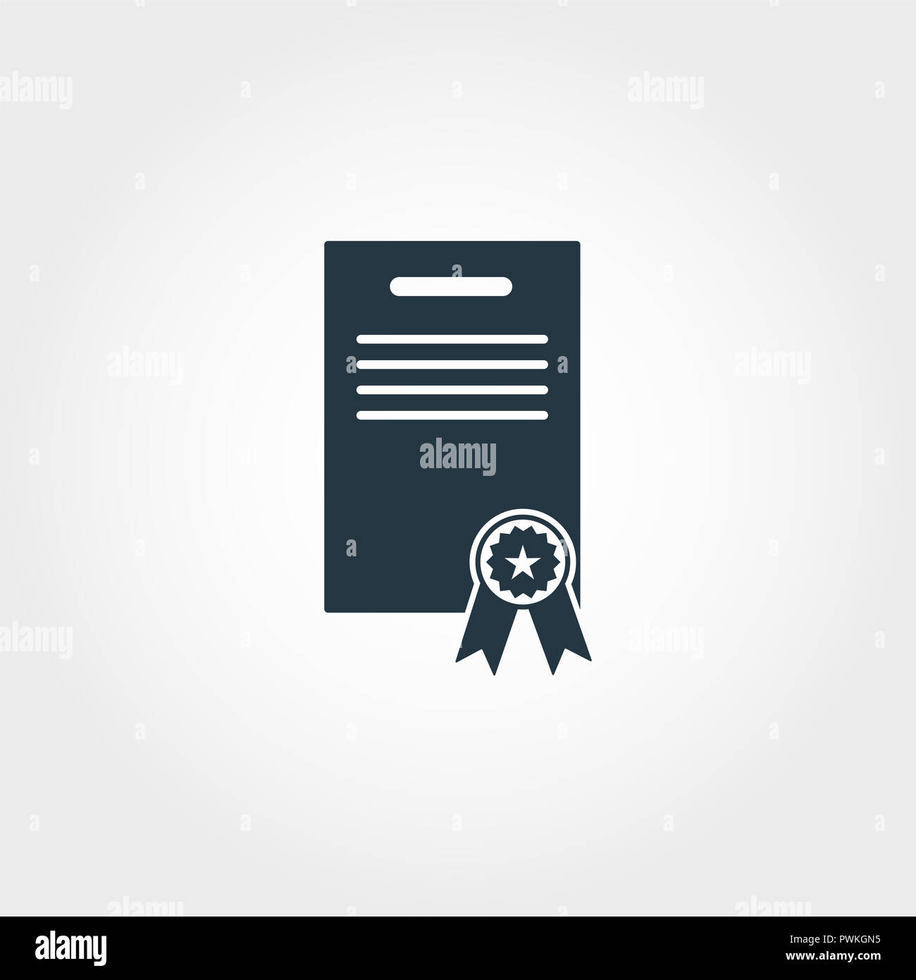 Diploma icon. Premium monochrome design from education icons collection ...