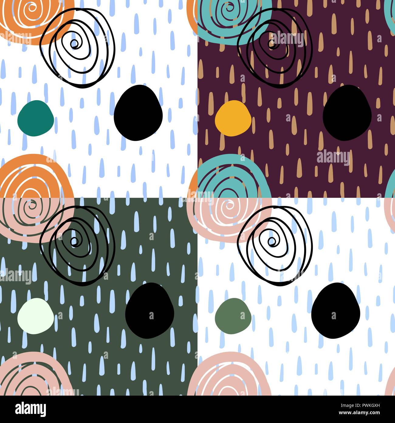 Random pattern patterns Stock Vector Images - Alamy