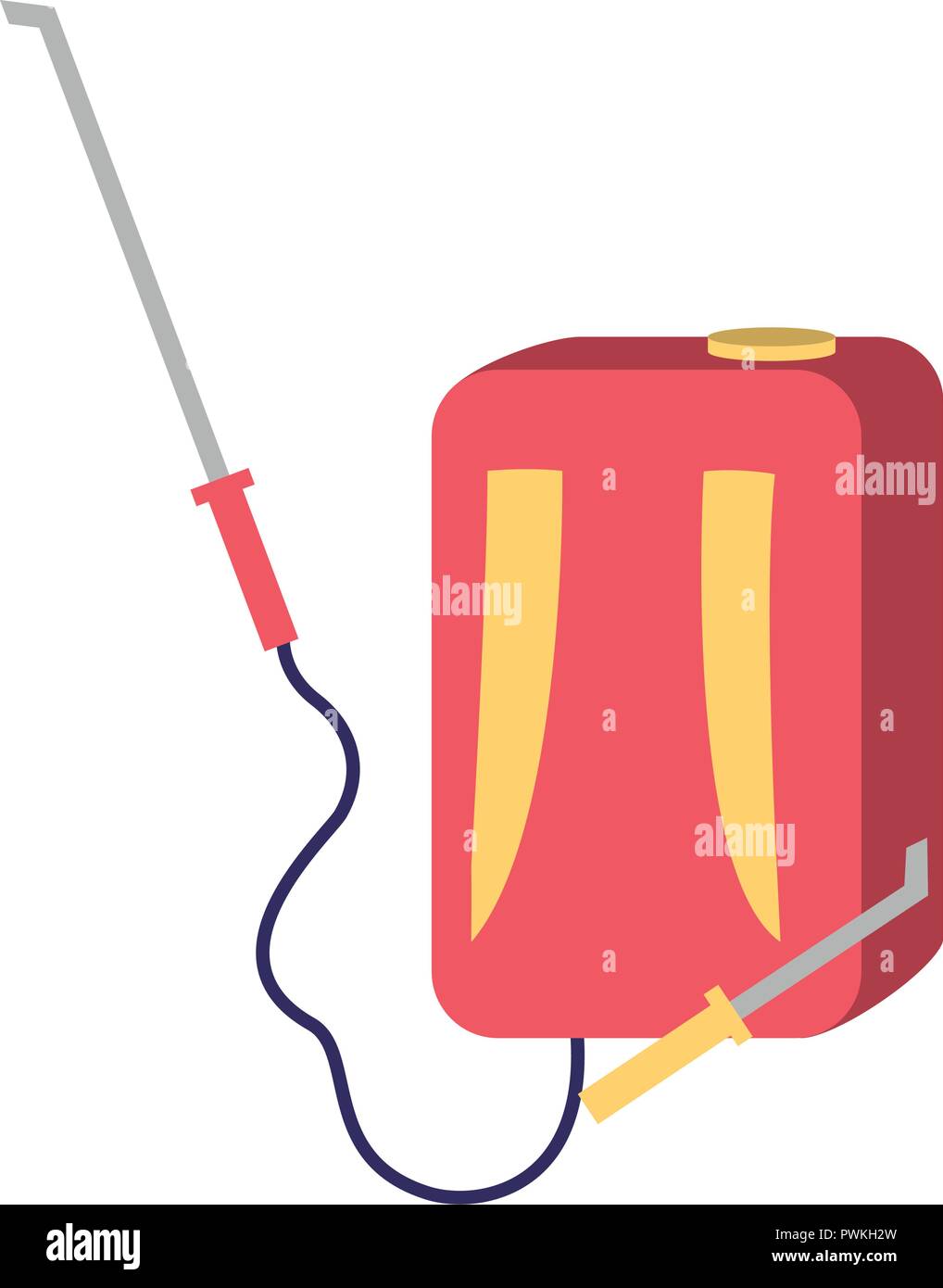 exterminating pest sprayer machine tool vector illustration Stock ...