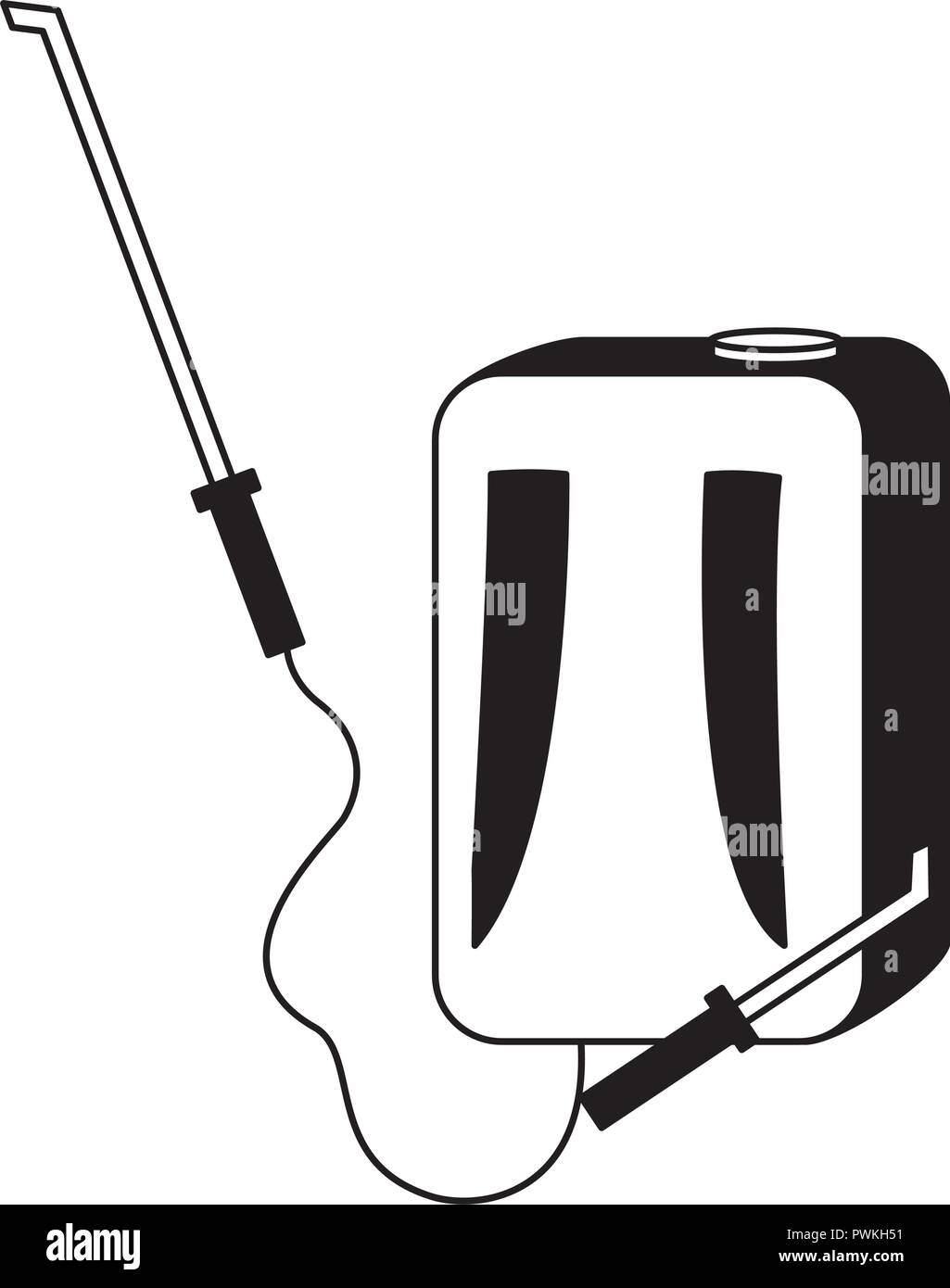 exterminating pest sprayer machine tool vector illustration Stock ...