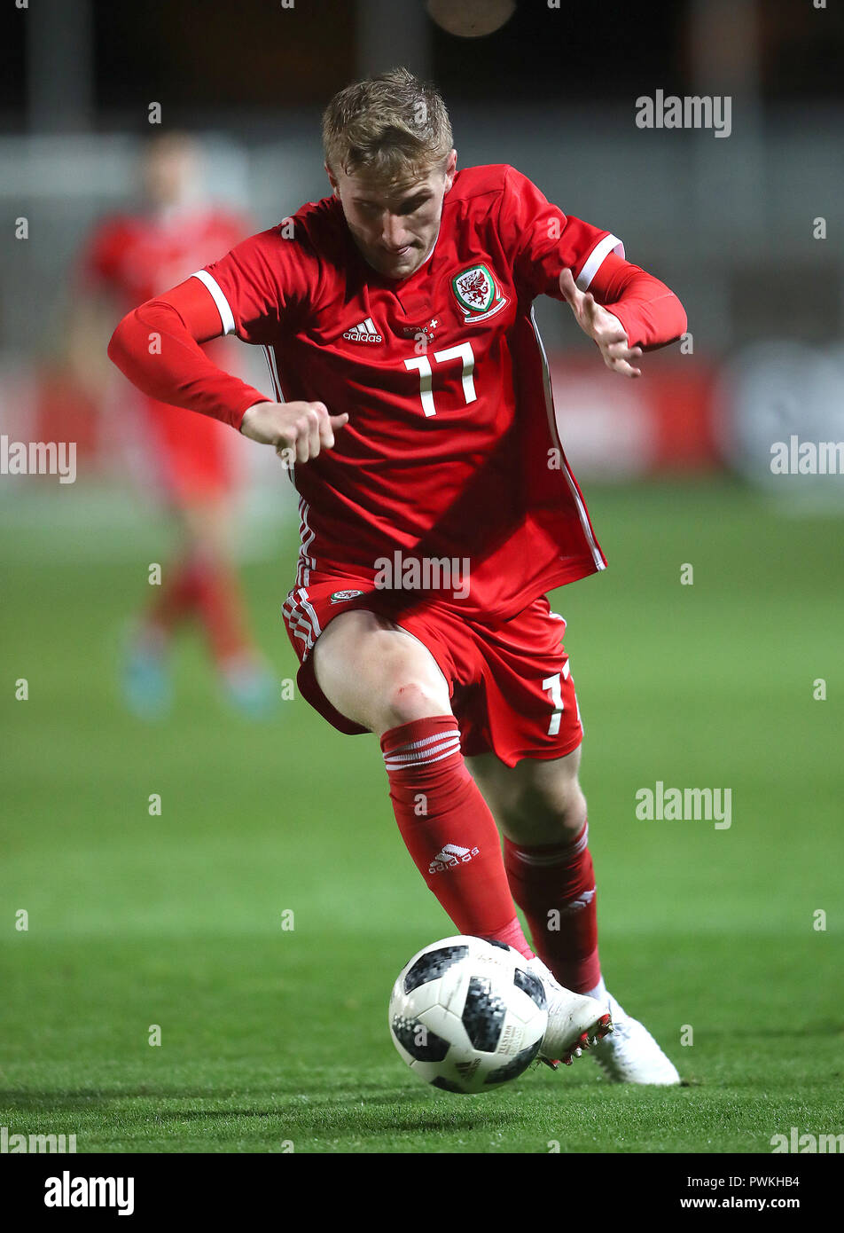 Wales' Connor Evans during the UEFA U21 European Championship ...