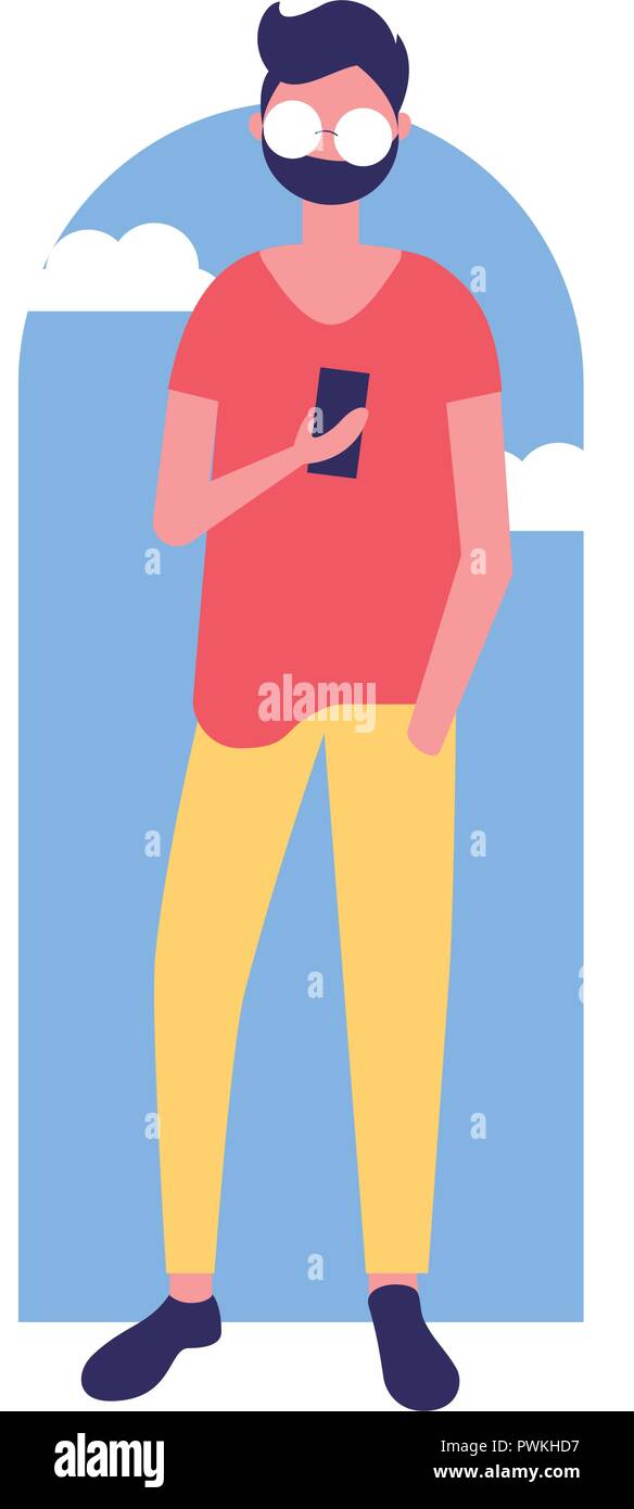 designer man character professional labor vector illustration Stock ...