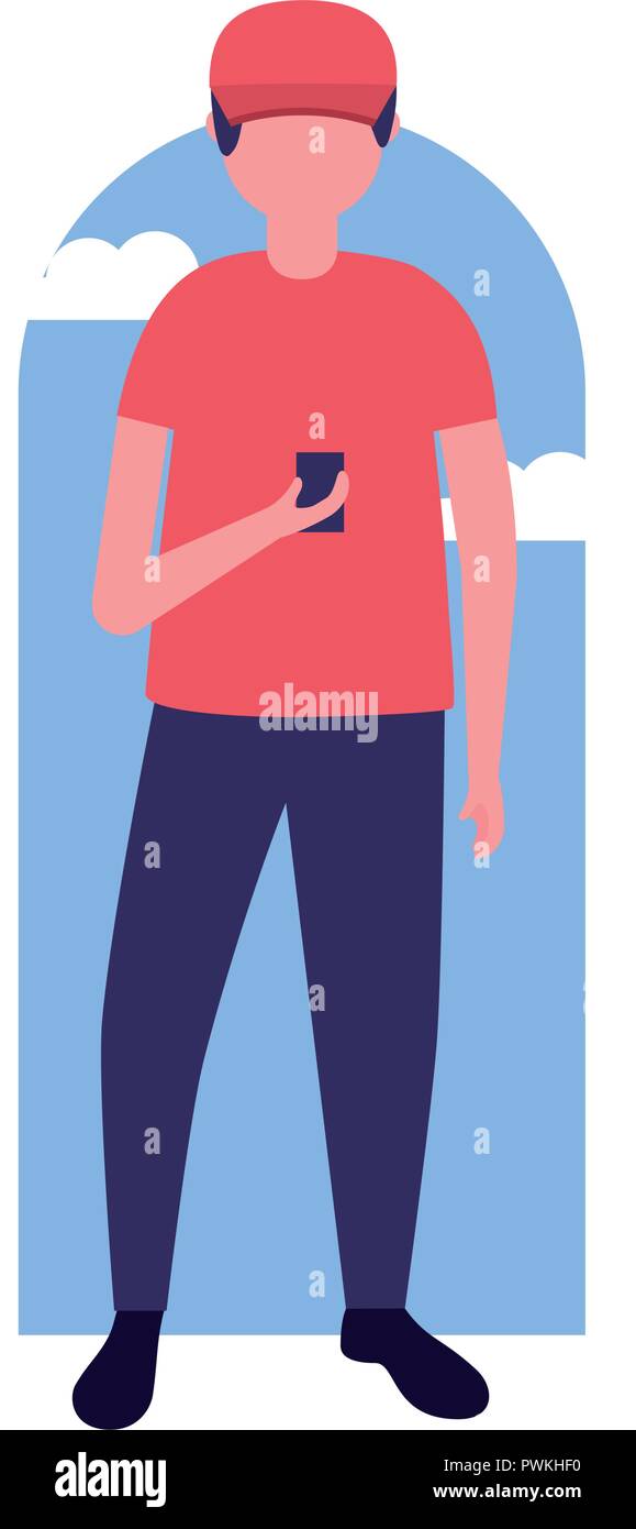 designer man character professional labor vector illustration Stock ...