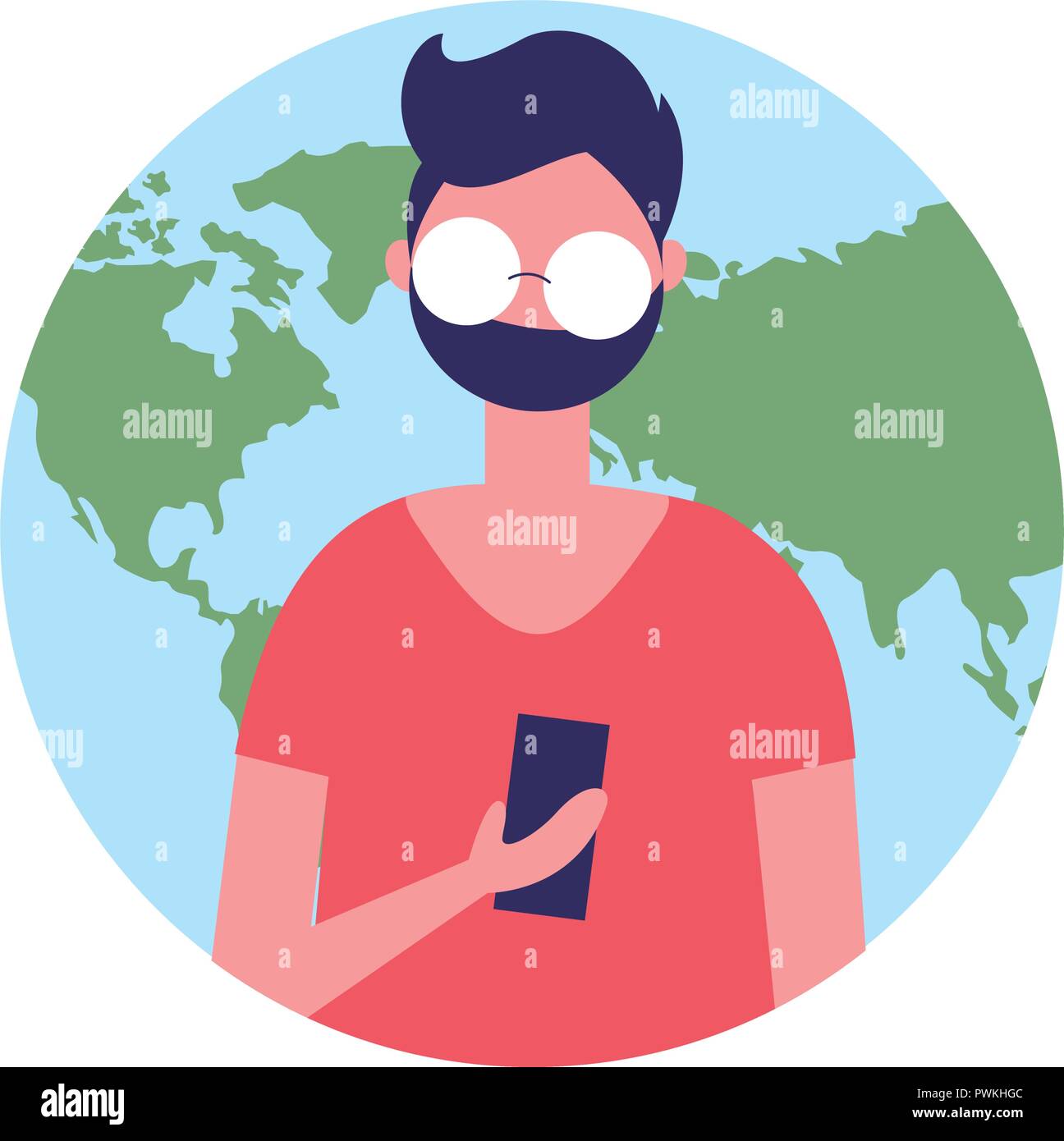 designer man character professional labor vector illustration Stock ...