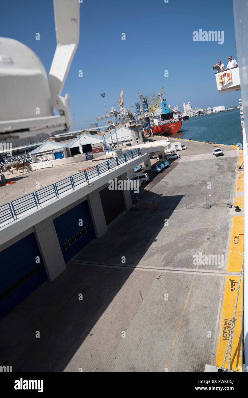 the Port of Haifa Stock Photo - Alamy