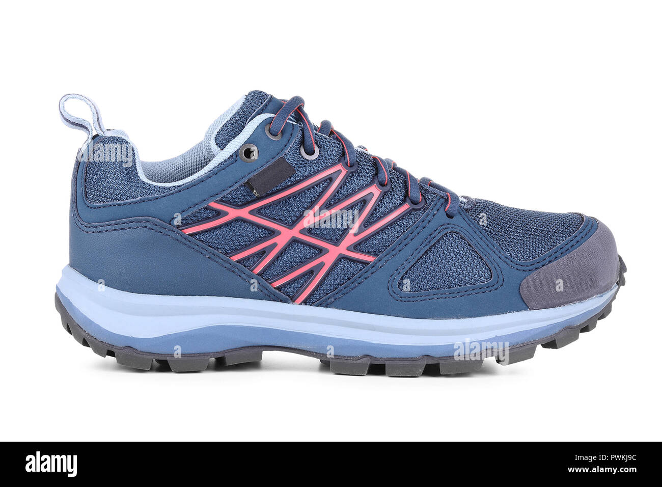 Short trekking mountain shoes isolated on white background Stock Photo ...