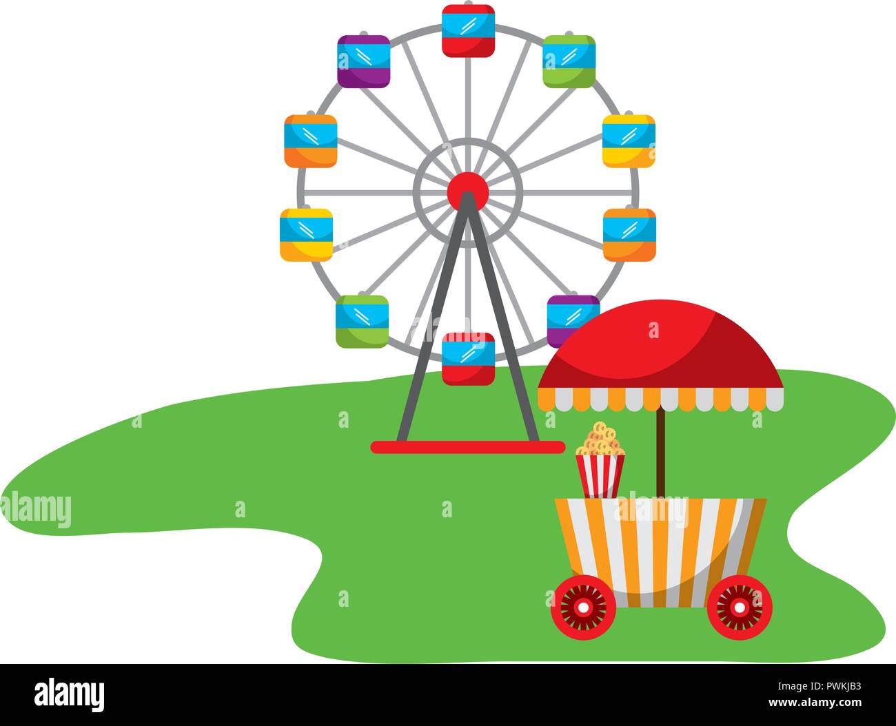 carnival fun fair vector illustration Stock Vector Image & Art - Alamy