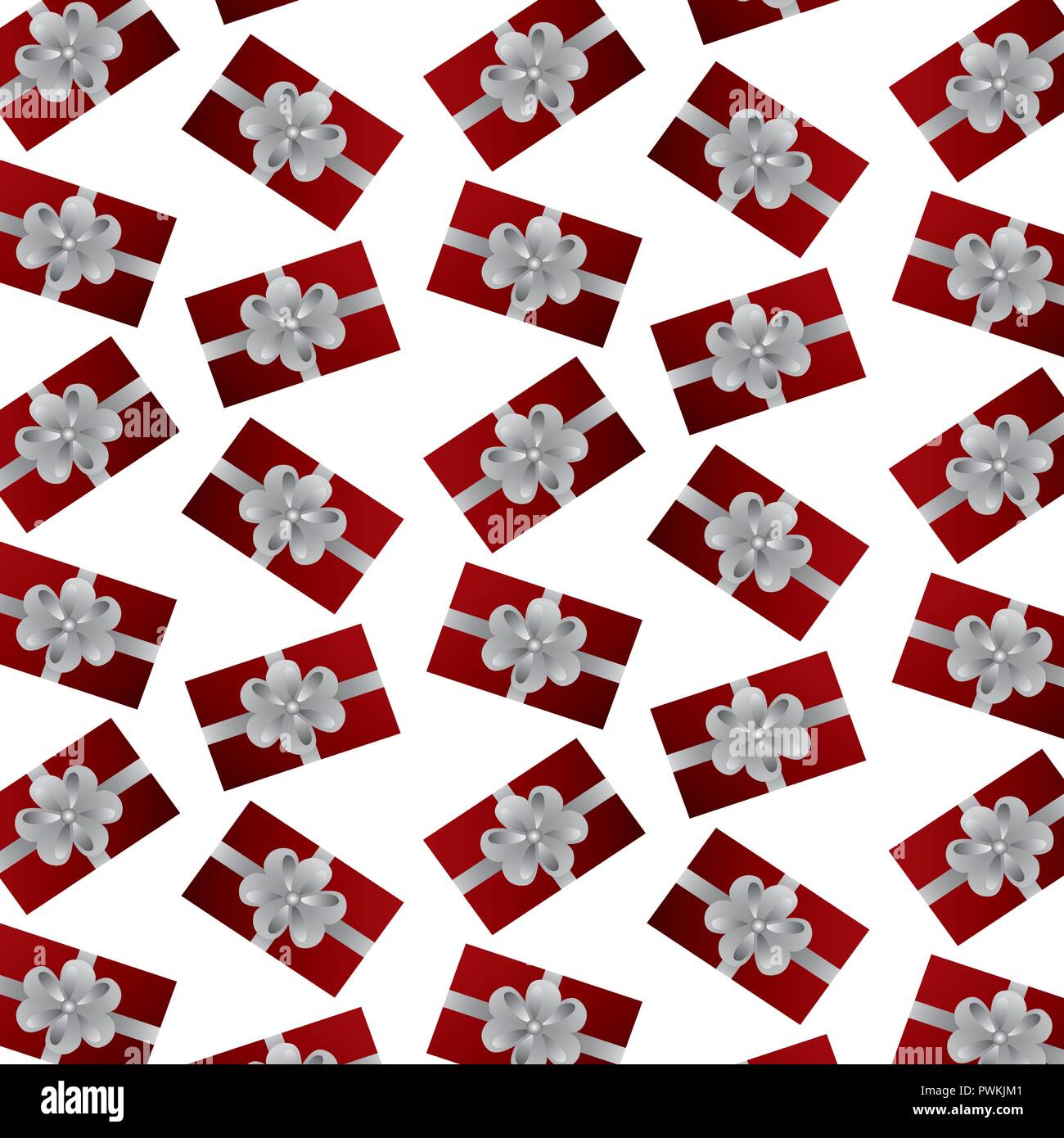 wrapper gift box decoration party pattern vector illustration Stock ...