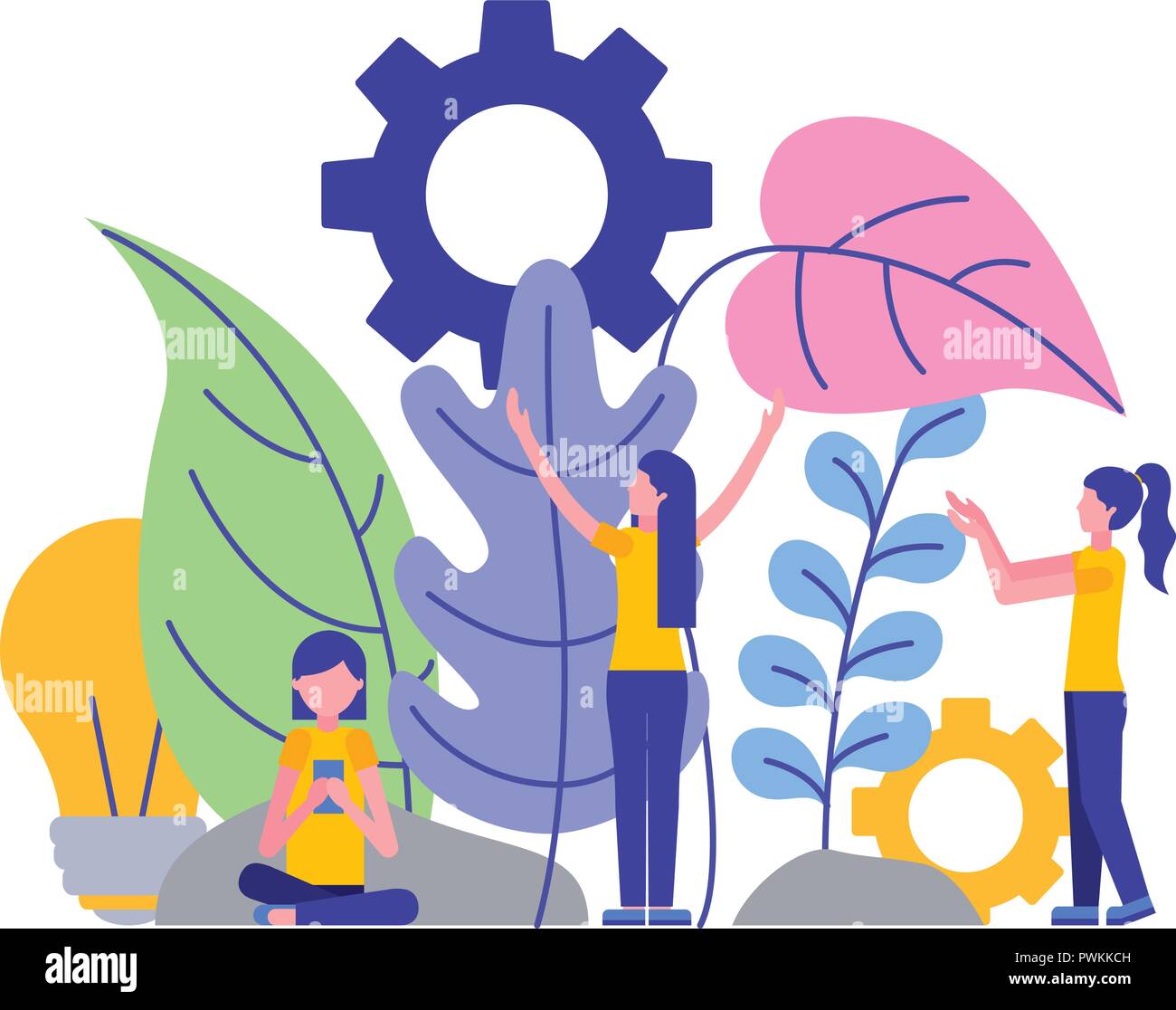 Creativity outdoors Stock Vector Images - Alamy