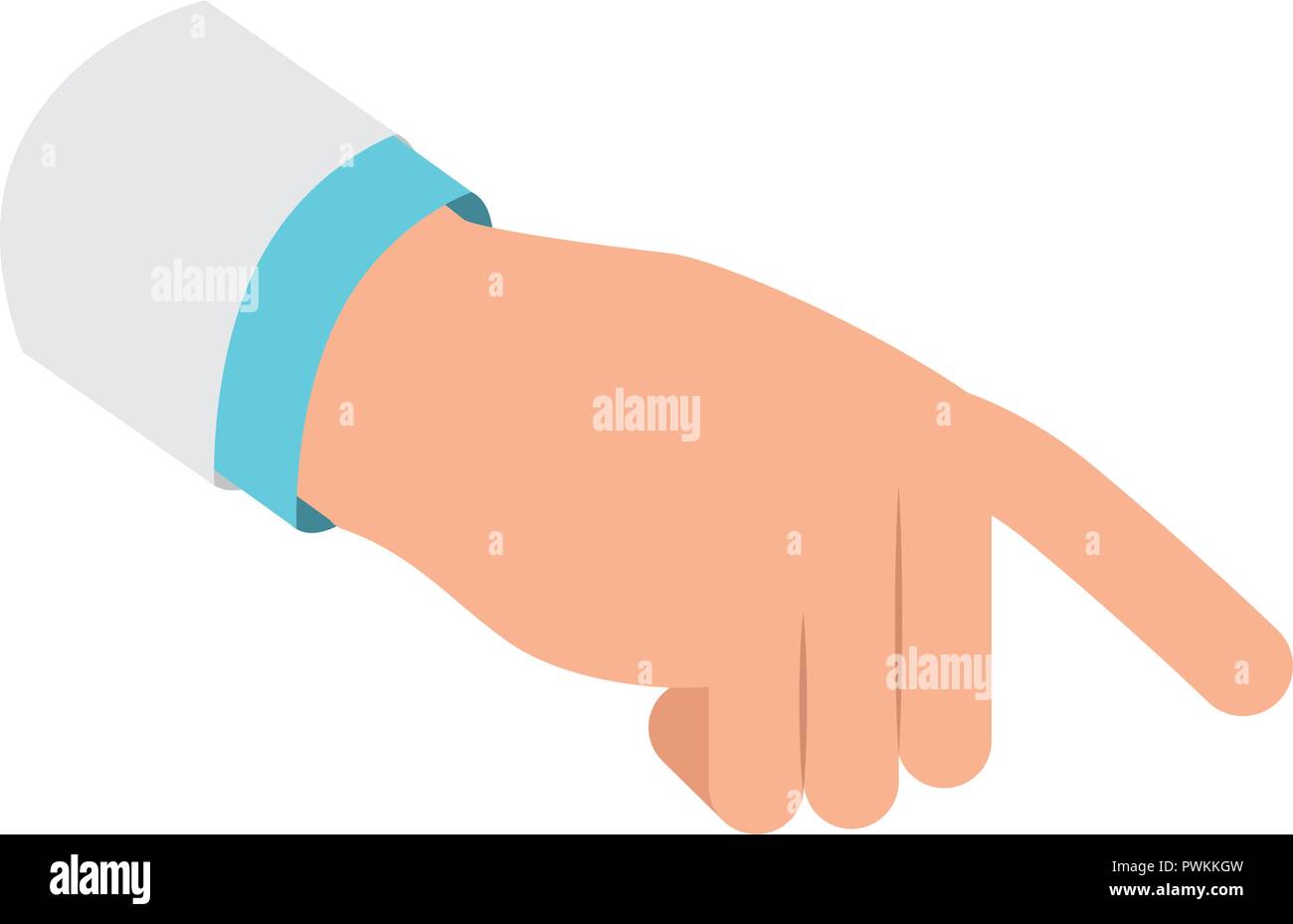 hand pointing finger index medical healthcare vector illustration Stock ...