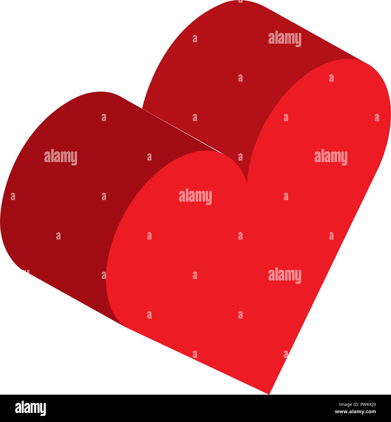 isometric heart medical healthcare symbol vector illustration Stock ...