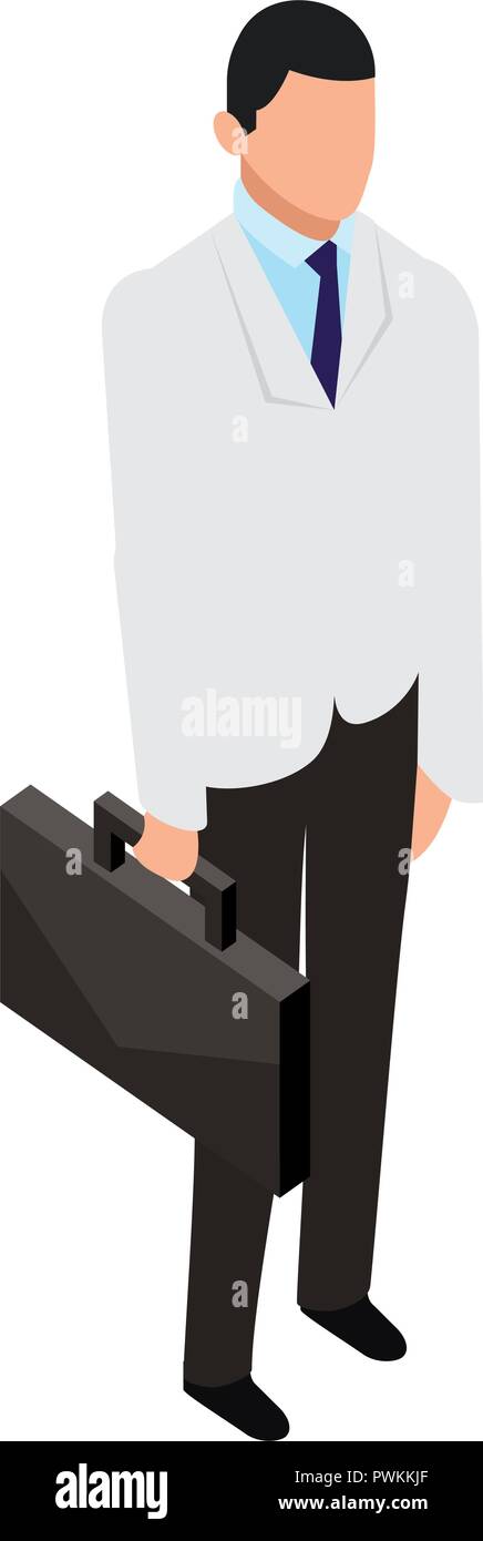 doctor professional practitioner medical healthcare vector illustration ...