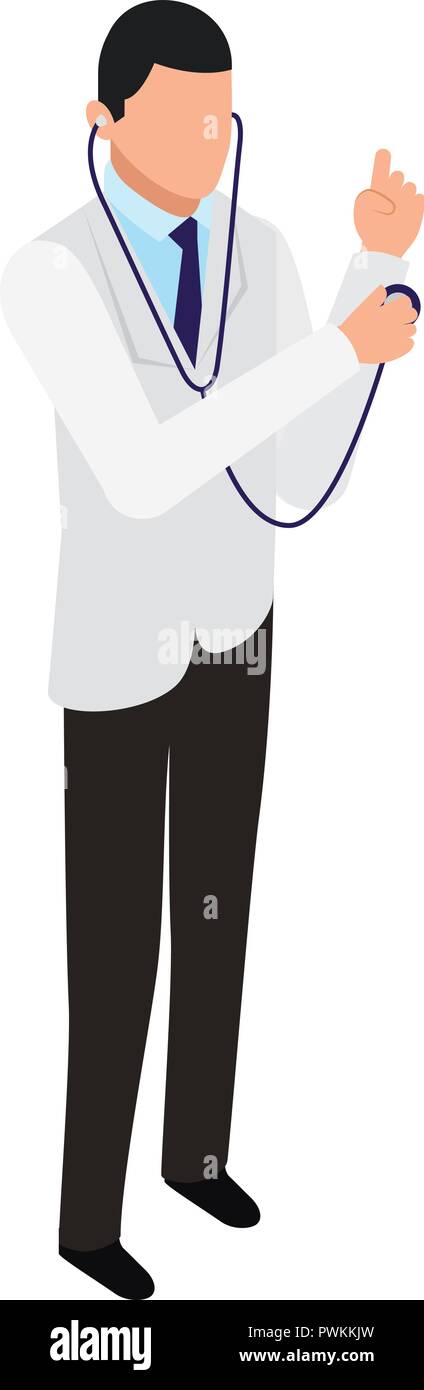 doctor professional practitioner medical healthcare vector illustration ...