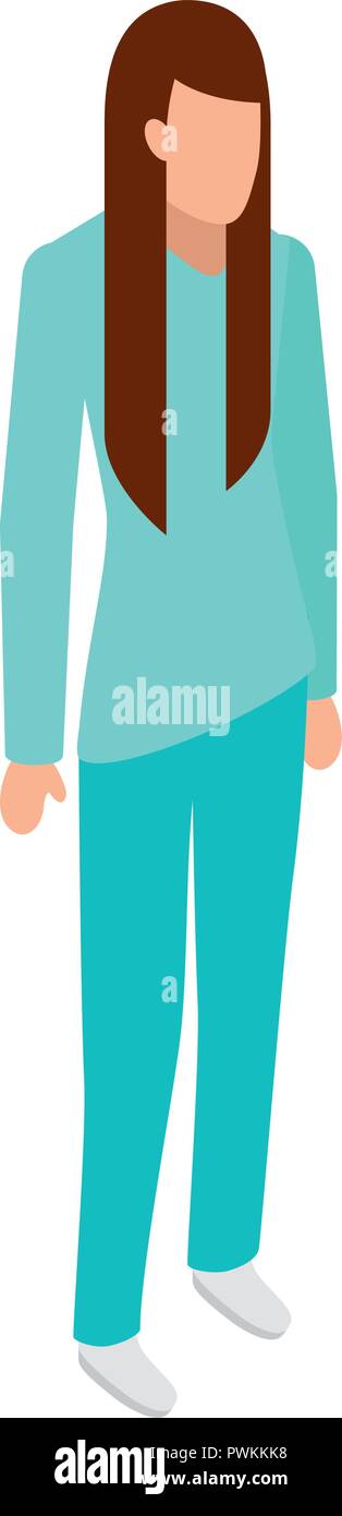 woman staff hospital medical healthcare vector illustration Stock ...