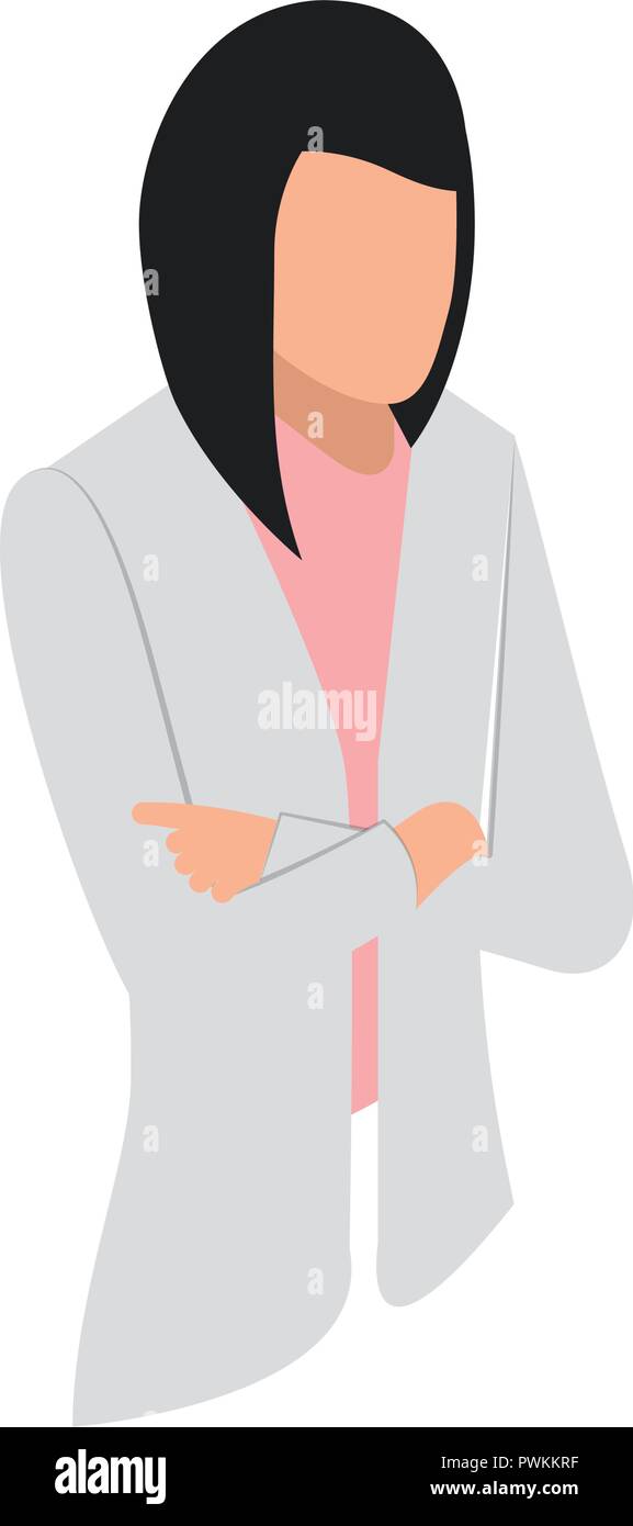 woman staff hospital medical healthcare vector illustration Stock ...