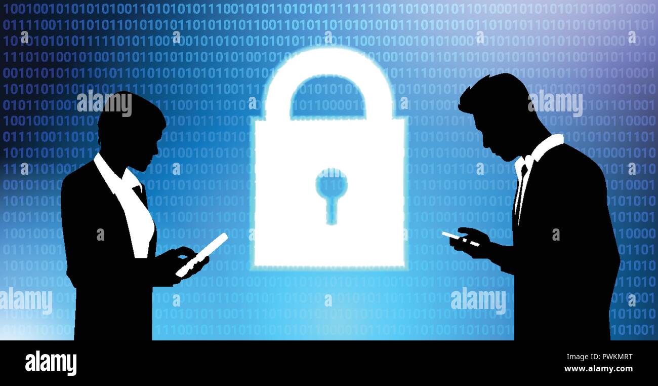 business group silhouettes touch virtual padlock GDPR data privacy ... business group silhouettes touch virtual padlock GDPR data privacy ...