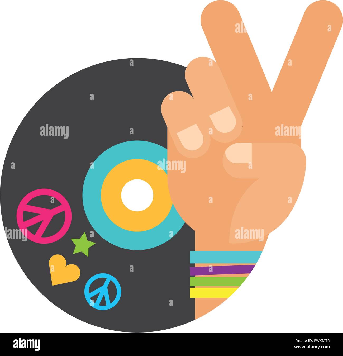 60s Hand Peace Symbol High Resolution Stock Photography and Images - Alamy