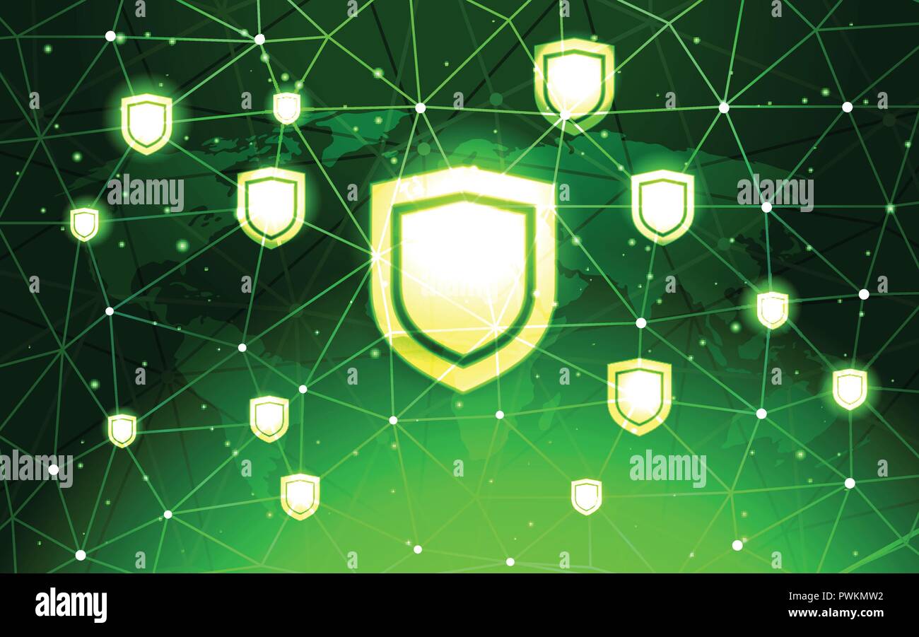 Data protection privacy concept. GDPR. Cyber security network ...