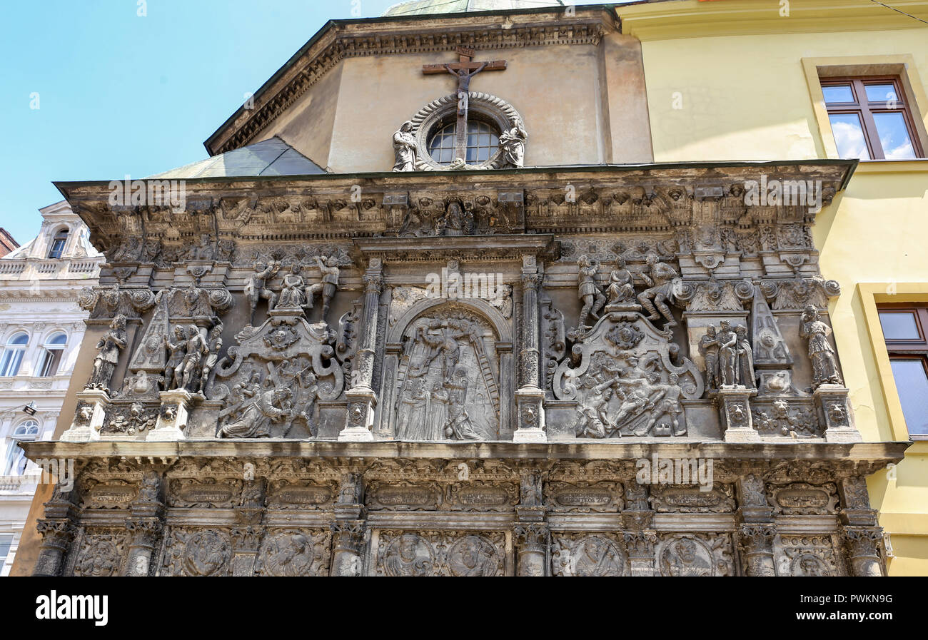 Facade of Boim Chapel in Lviv, Ukraine Stock Photo - Alamy