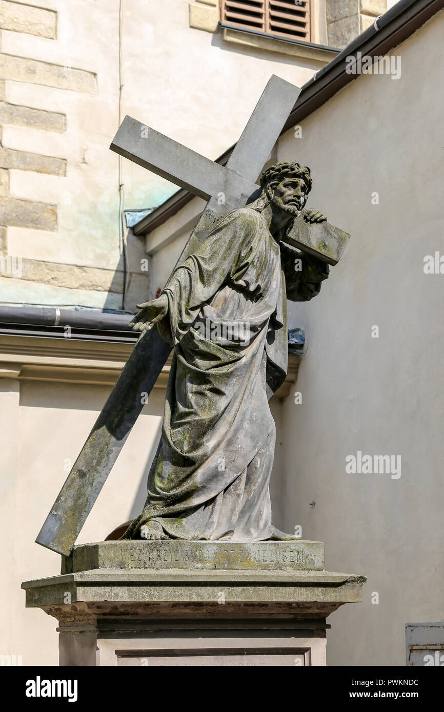 Jesus Statue in Armenian Cathedral of Lviv, Ukraine Stock Photo - Alamy