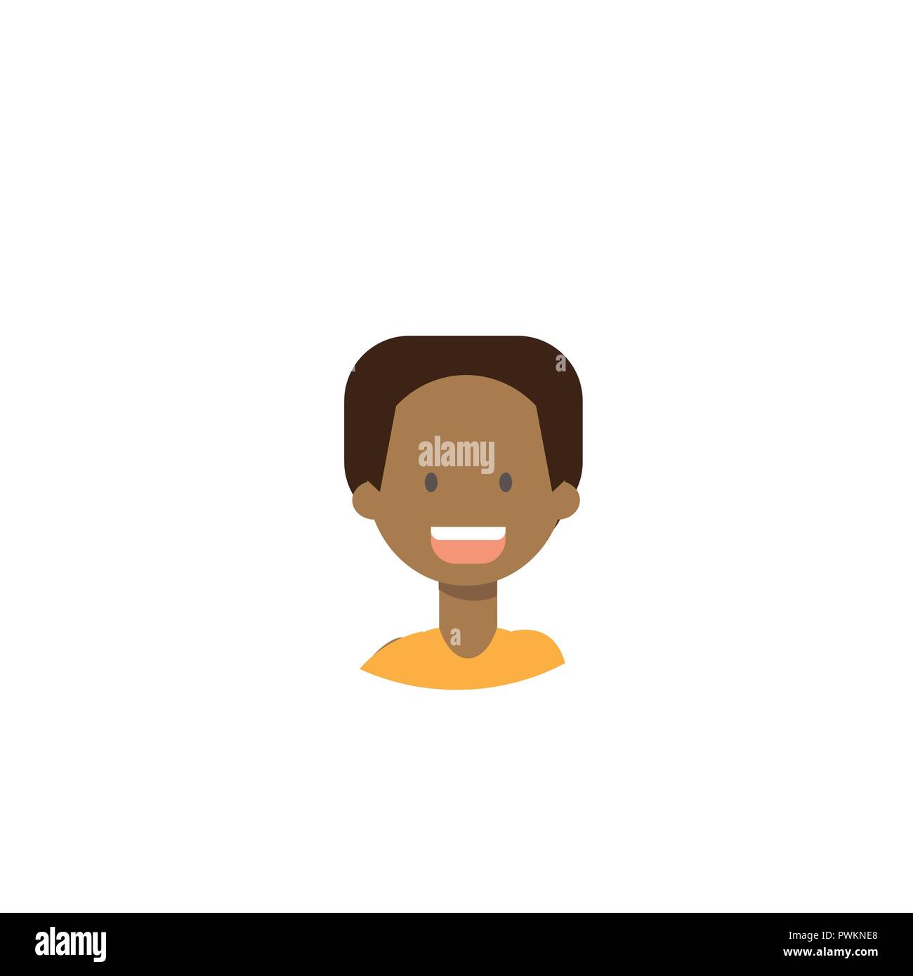 african children face happy boy portrait on white background, male ...