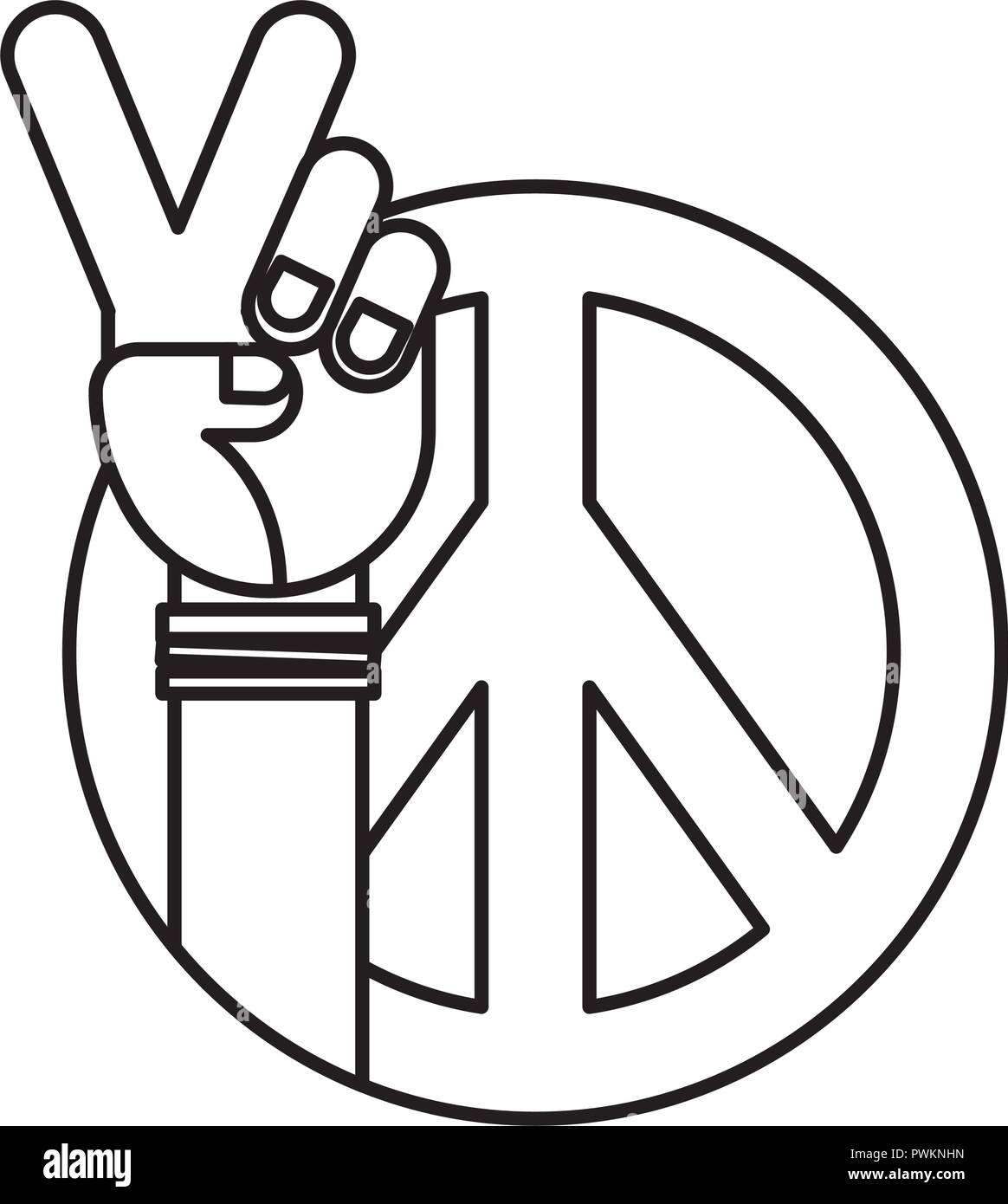 Peace And Love Sign 1960's Stock Photos & Peace And Love Sign 1960's ...